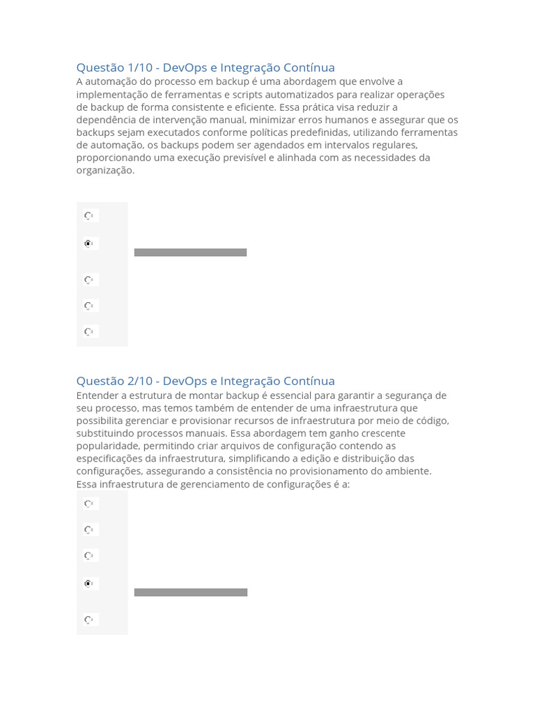 Apol 1 DevOps | PDF | Qualidade (negócios) | Engenharia de Sistemas
