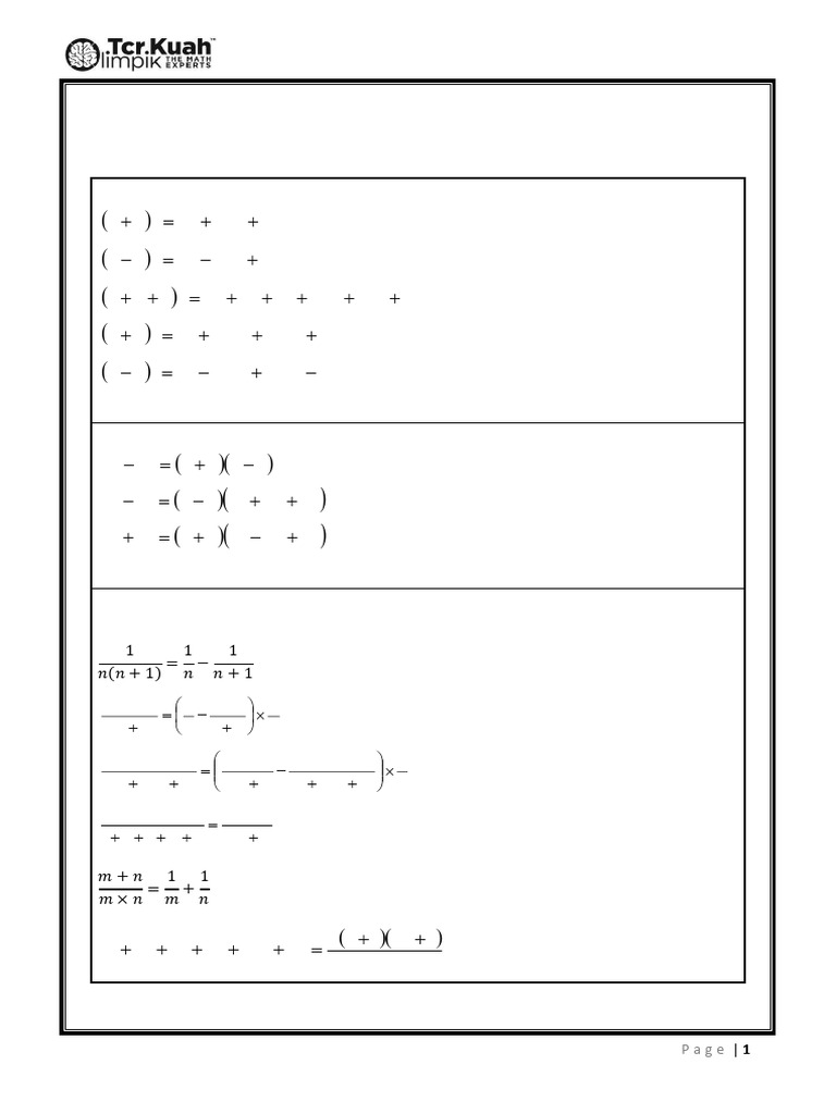 Y7 - Operations On Rational Numbers v2 | PDF | Ring Theory | Mathematics