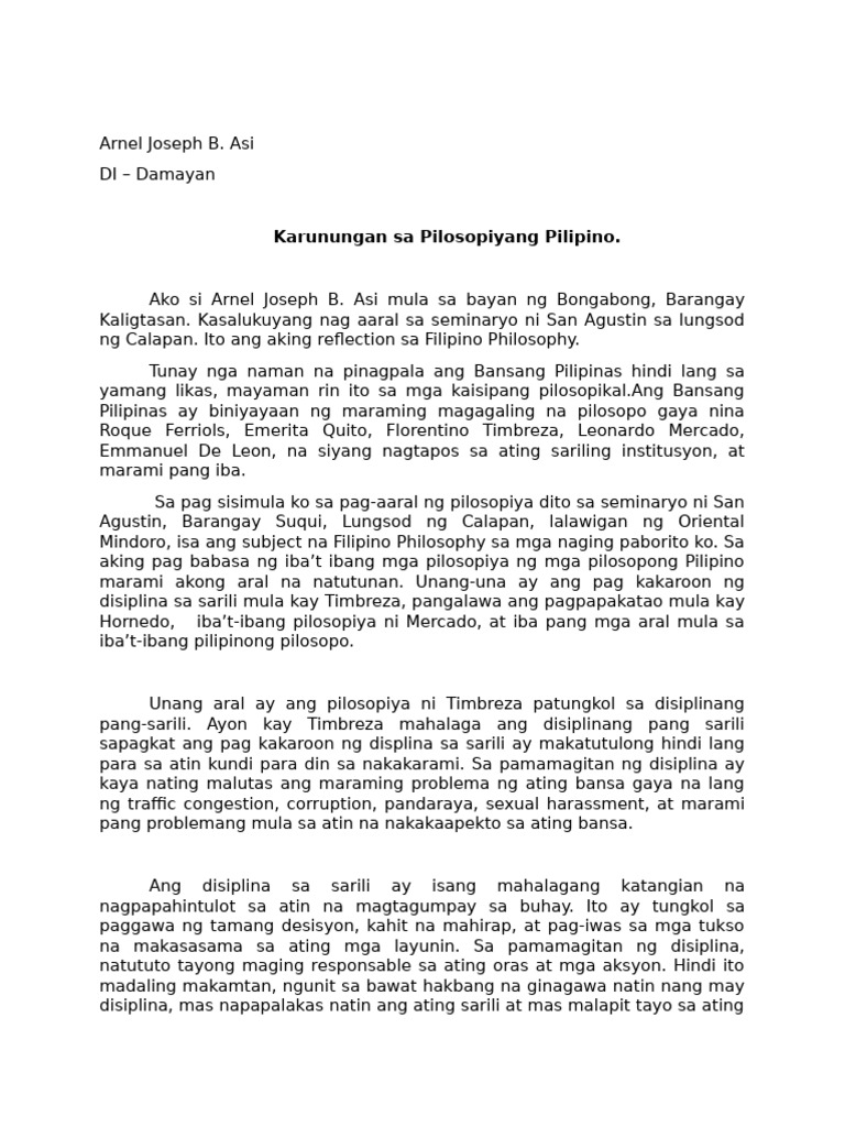 Filipino Philo | PDF