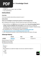 Module 5 - Lesson 3 - Knowledge Check - ICD Coding I With Application - 11801 | PDF | Chronic ...