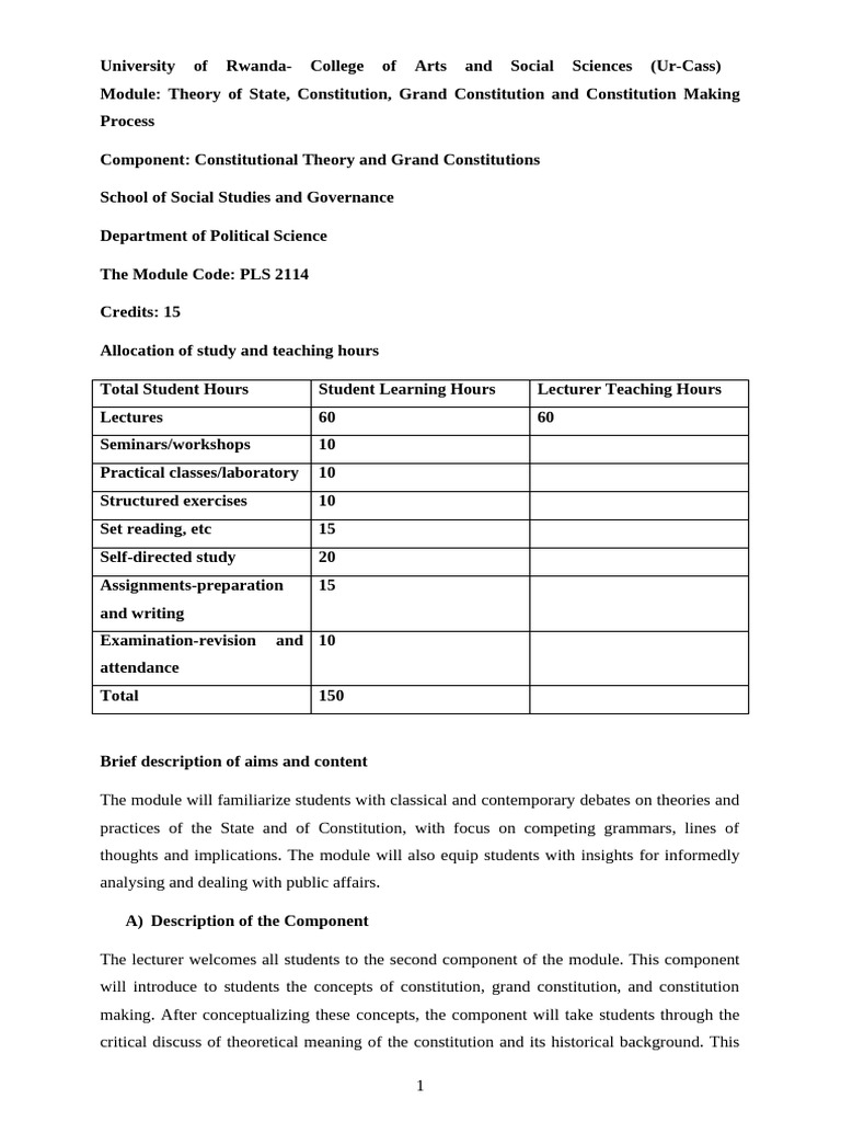 Constitutional Theory and Grand Constitutions | PDF | Constitution ...