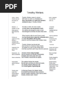 Timothy Winters - Questions | PDF | Poetry | Poems