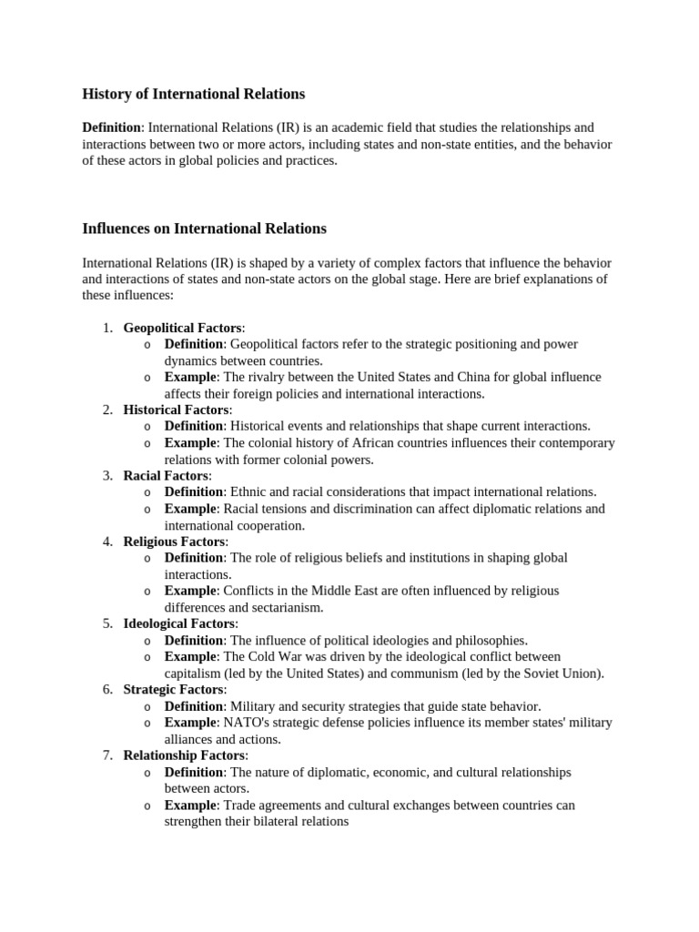 International Relation-1 | PDF | Methodology | International Relations