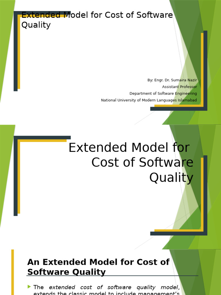 6-Extended Model of Cost of Quality | PDF | Cost | Software