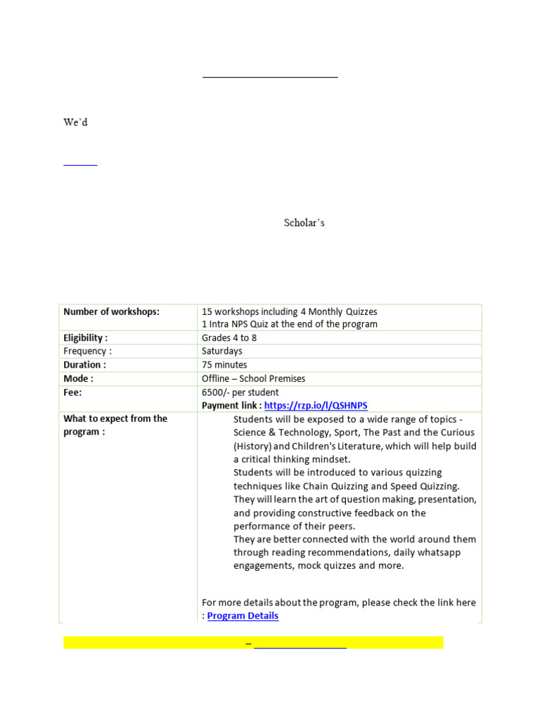 Qshala Quiz Hobby Program 1524763763 1717924652 | PDF | Learning ...