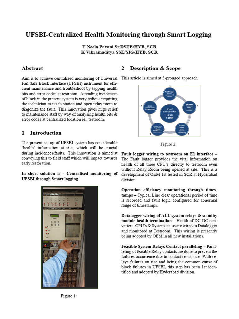 04.UFSBI-Centralized Health Monitoring Through Smart Logging | PDF ...