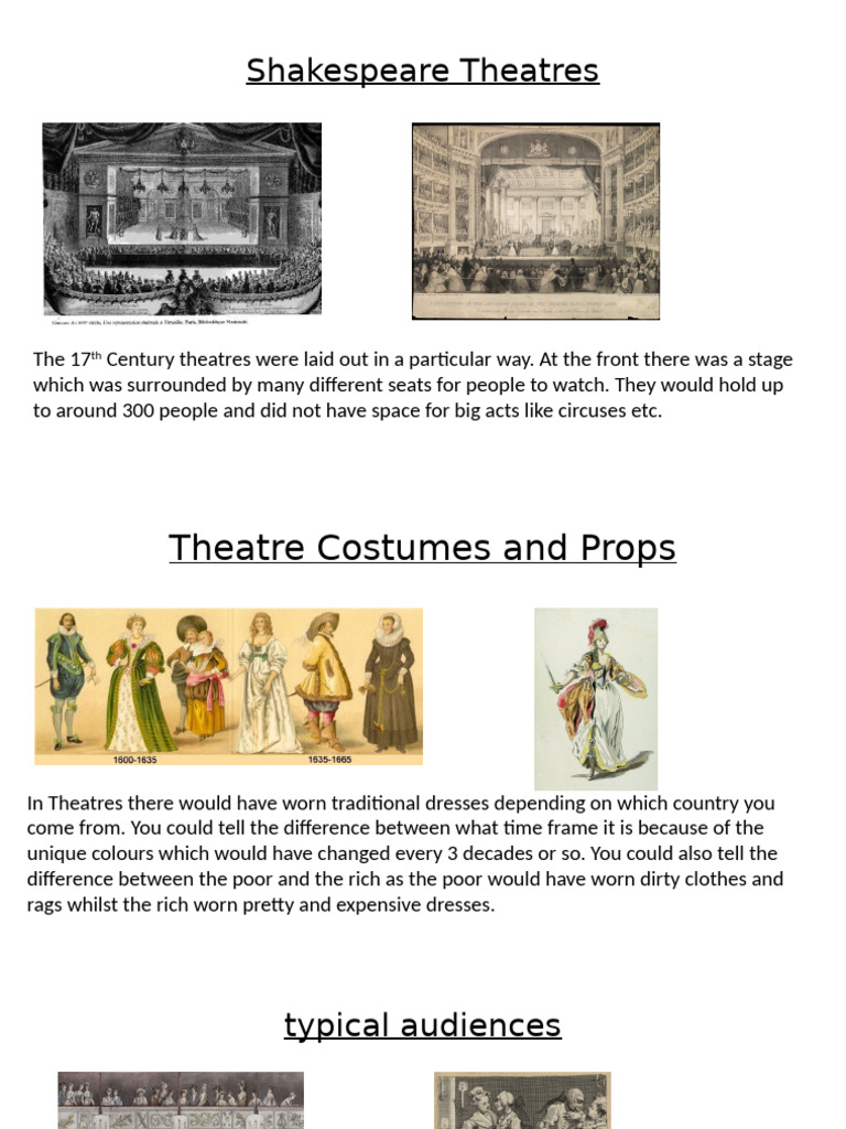 Shakespeare Theatres English | PDF
