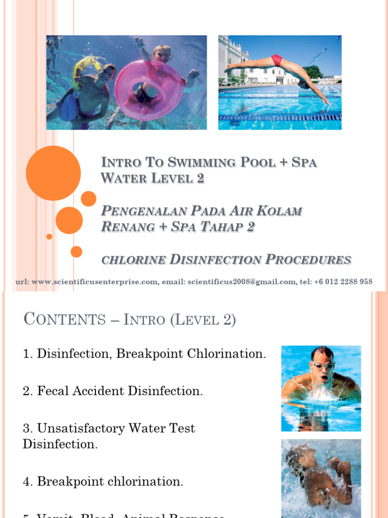 2 Pool WTR Intro Cl2 Disinfection Procedures | PDF | Disinfectant | Feces