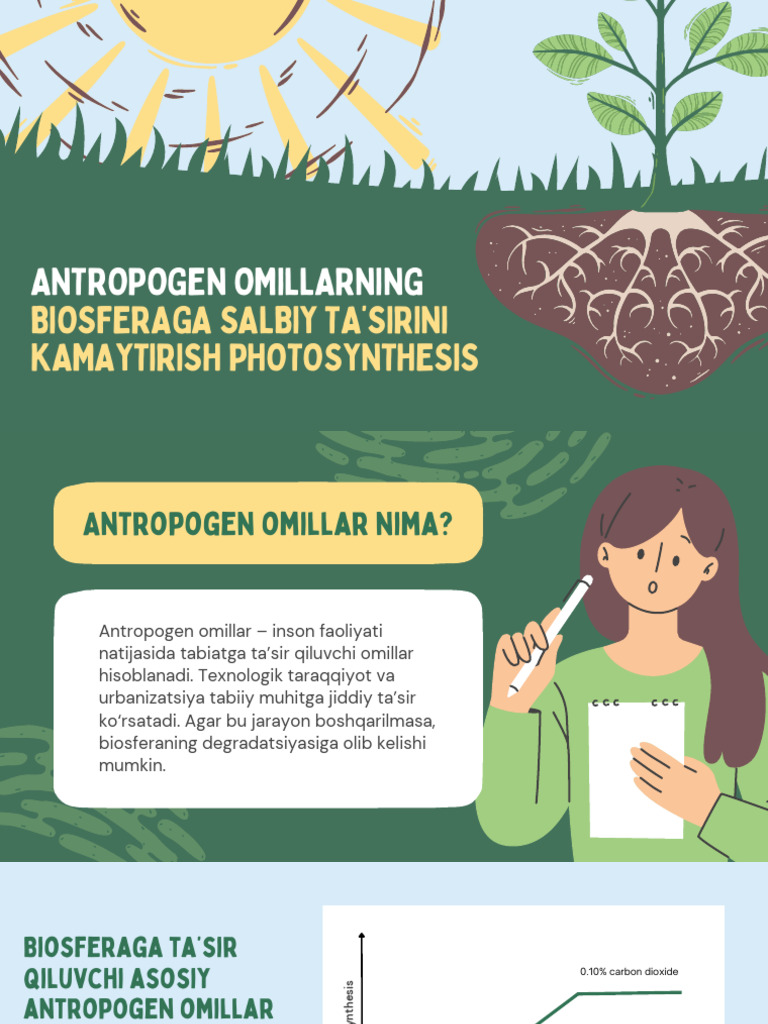 Antropogen Omillarning Biosferaga Salbiy Ta'Sirini Kamaytirish ...
