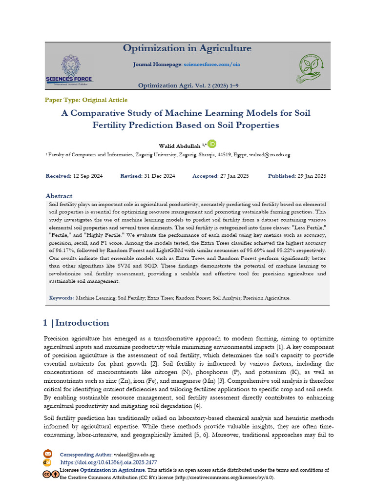 A Comparative Study of Machine Learning Mod | PDF | Machine Learning | Support Vector Machine