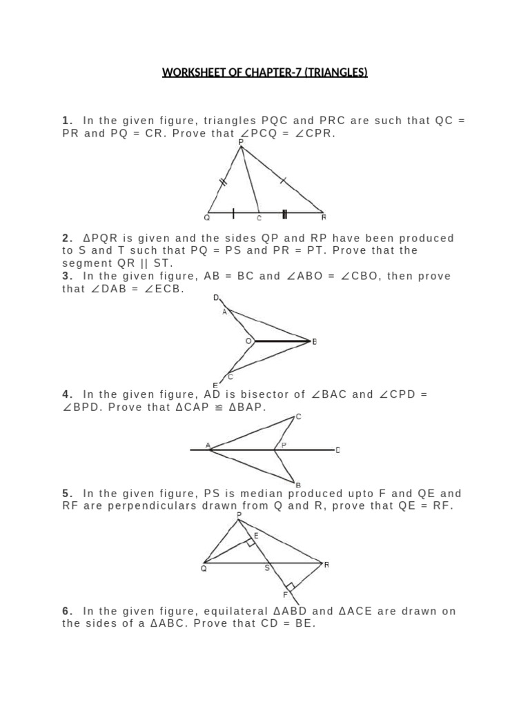 Worksheet-Of-Chapter-7 2 | PDF