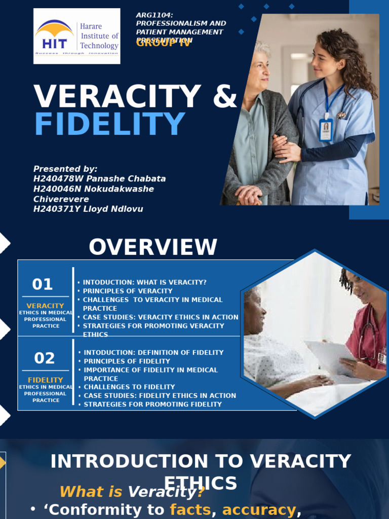 Veracity and Fidelity Presentation Authentic | PDF | Informed Consent | Patient