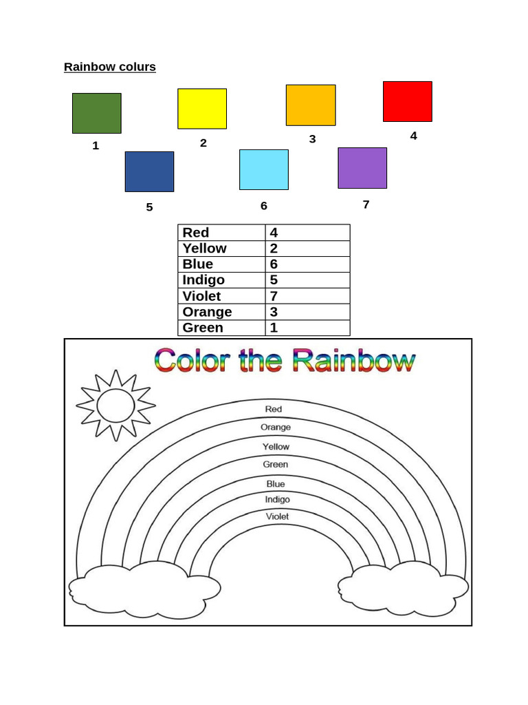 Rainbow Colurs | PDF