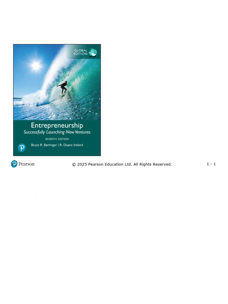 Barringer - Entre 7e - PPT - 01+ | PDF | Entrepreneurship | Business