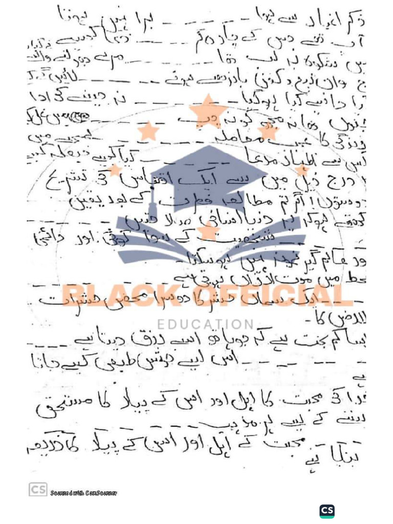 Xi Urdu Midnight Paper 2k25 | PDF