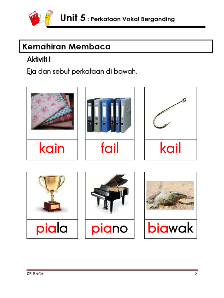 Unit 5 Perkataan Vokal Berganding | PDF