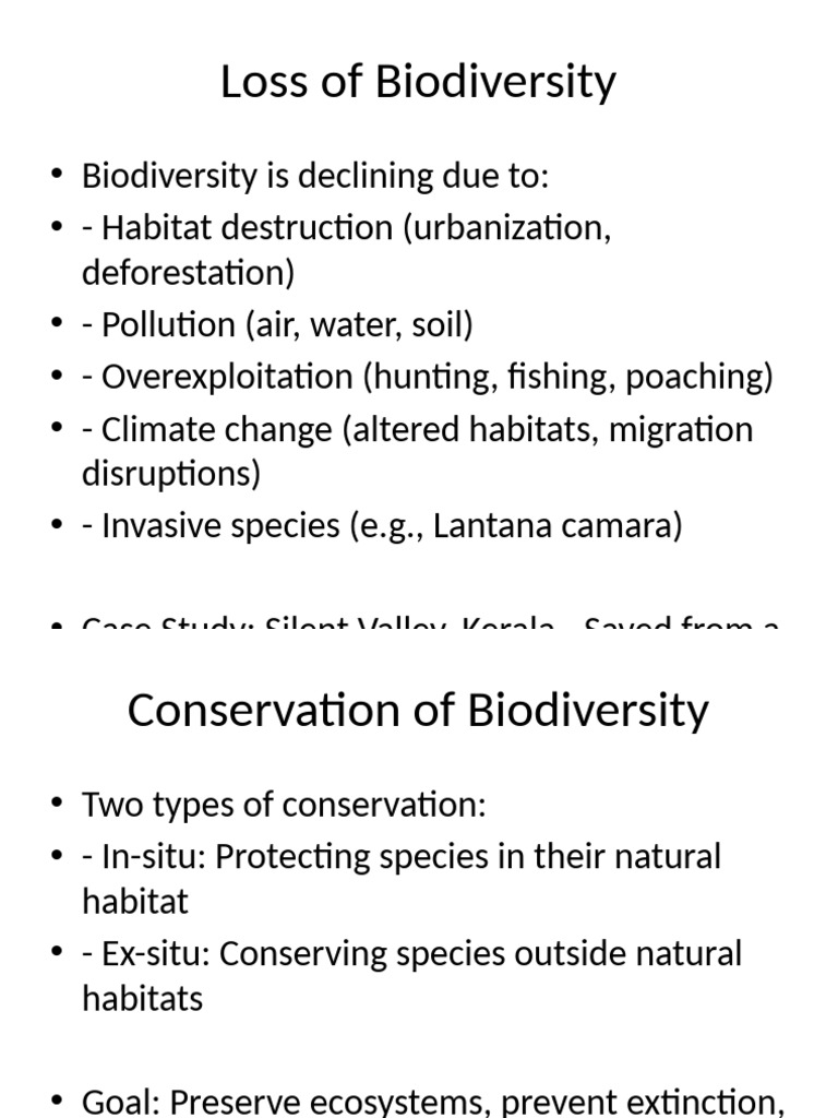 Biodiversity Conservation Presentation | PDF