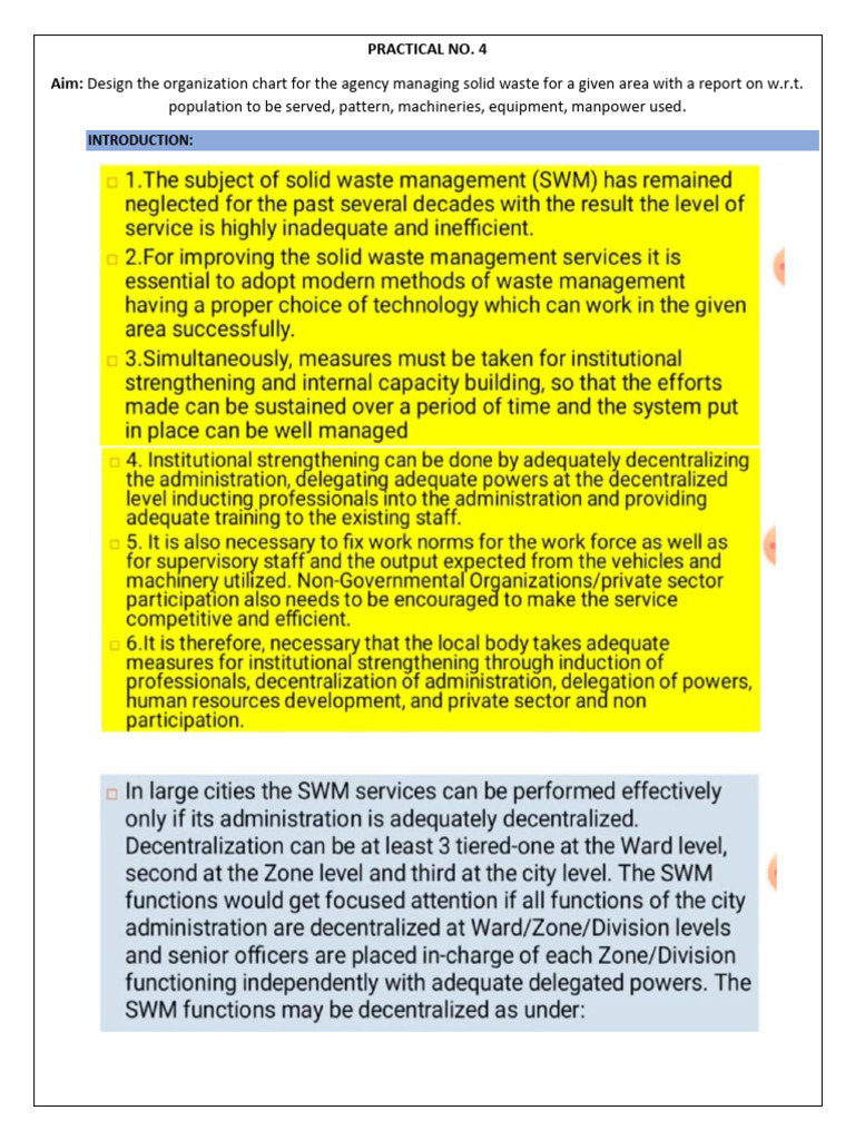 SWM PRACTICAL NO. 4 | PDF