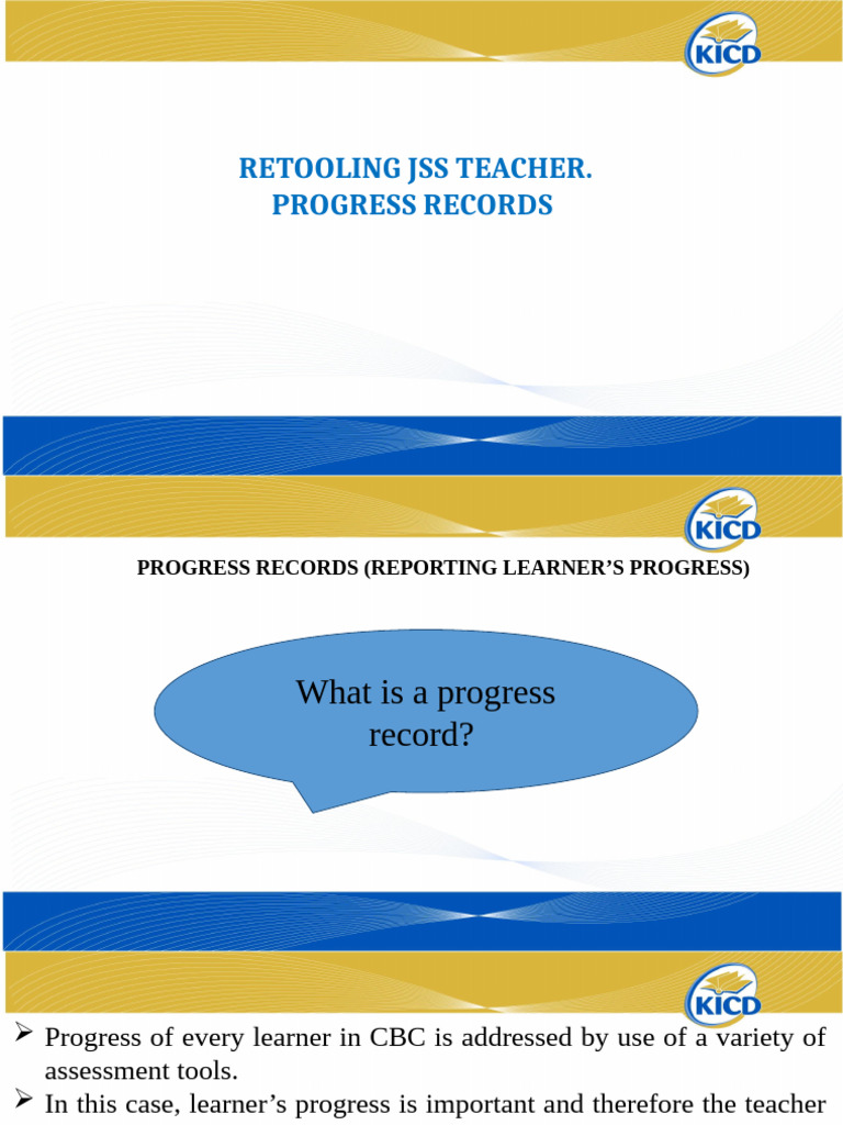 Progress Records - JSS | PDF | Educational Assessment | Learning