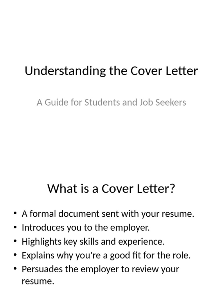 Essential Guide to Writing Cover Letters | PDF