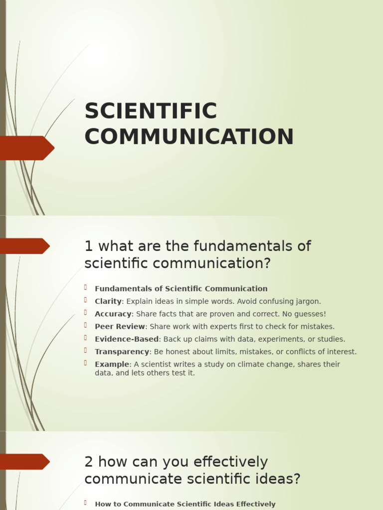 Week 16 Scientific Communication | PDF | Science | Peer Review