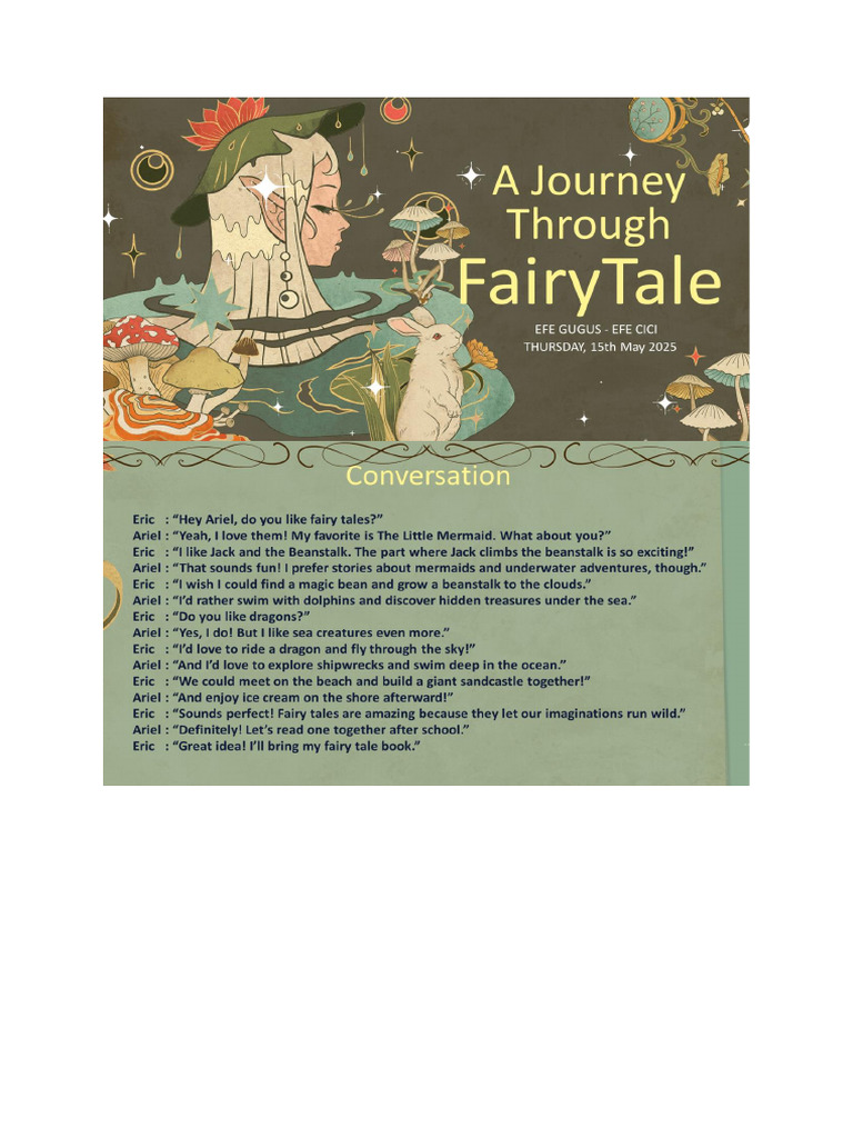 SD - A Journey Through Fairy Tale (15-05-2025) EFE GUGUS-EFE CICI | PDF