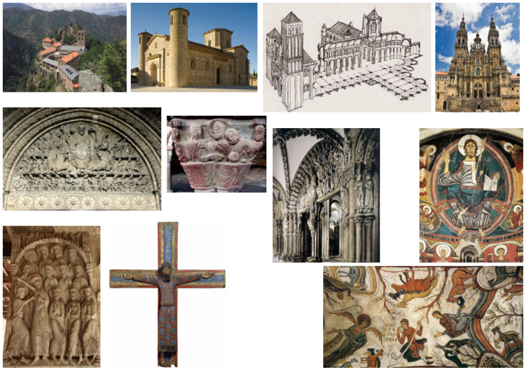 Arte Románico en España y Francia | PDF | Arte medieval | Arte occidental