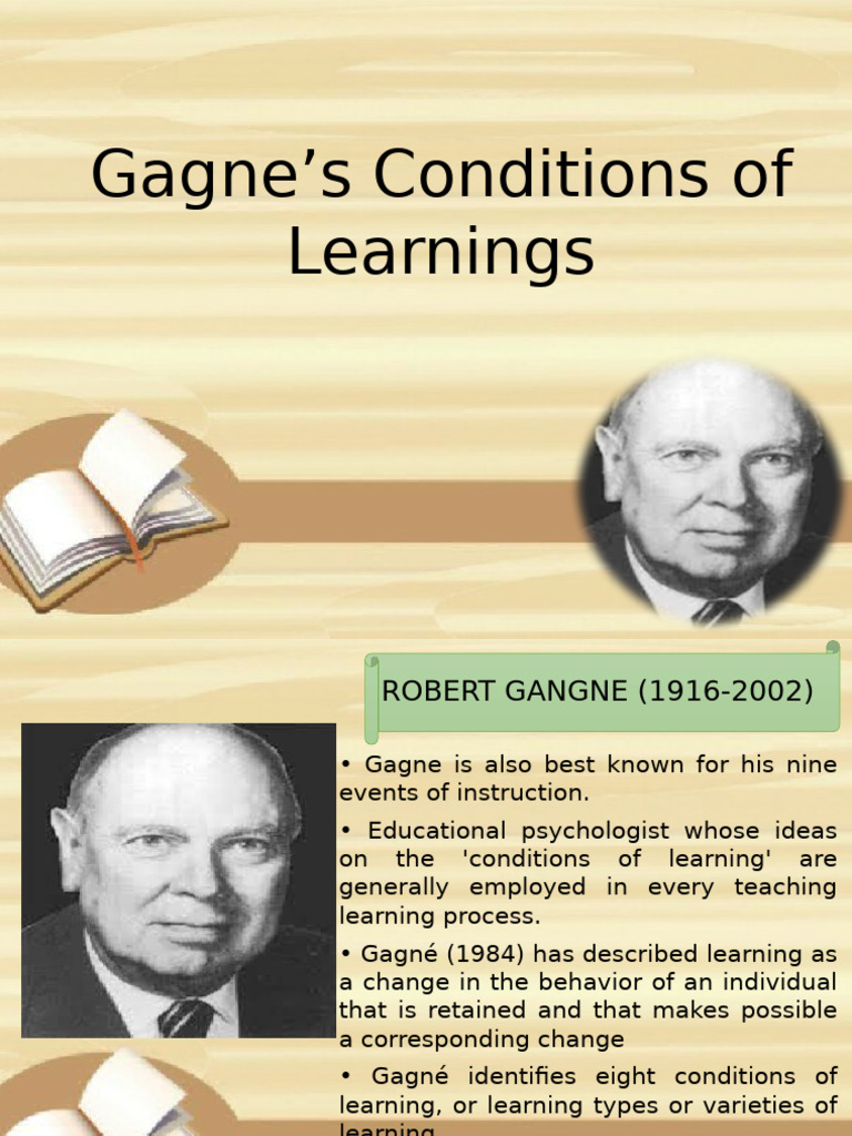Gagne's Conditions of Learning | PDF | Learning | Procedural Knowledge
