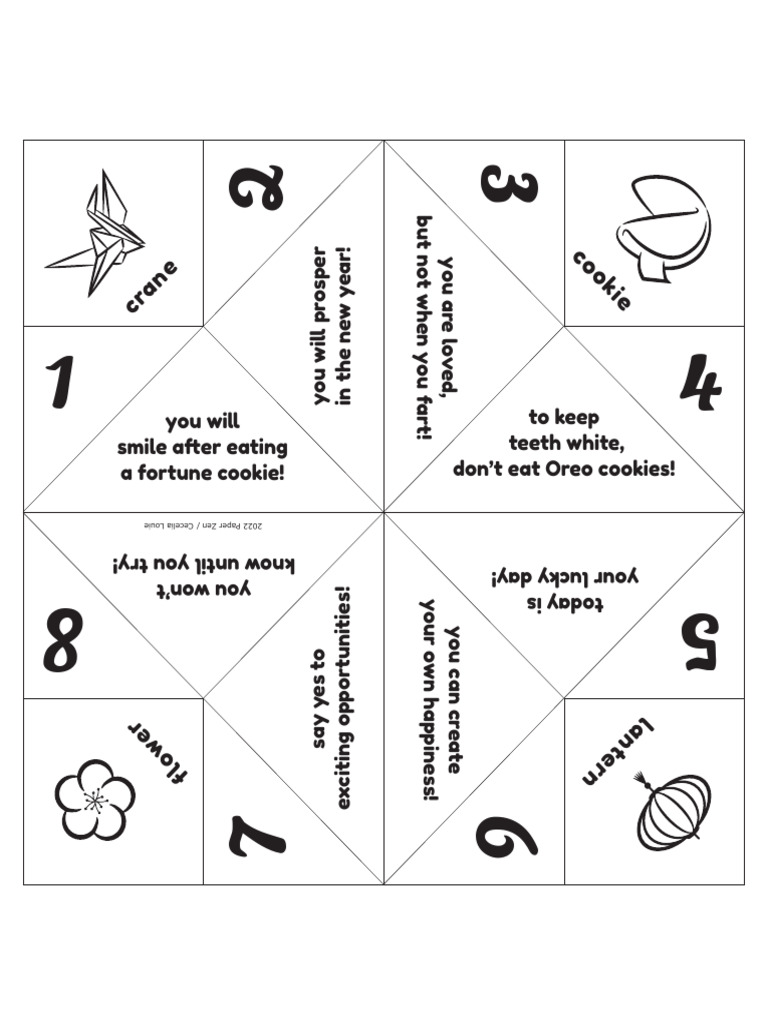 Fortune Teller - Paper Zen | PDF