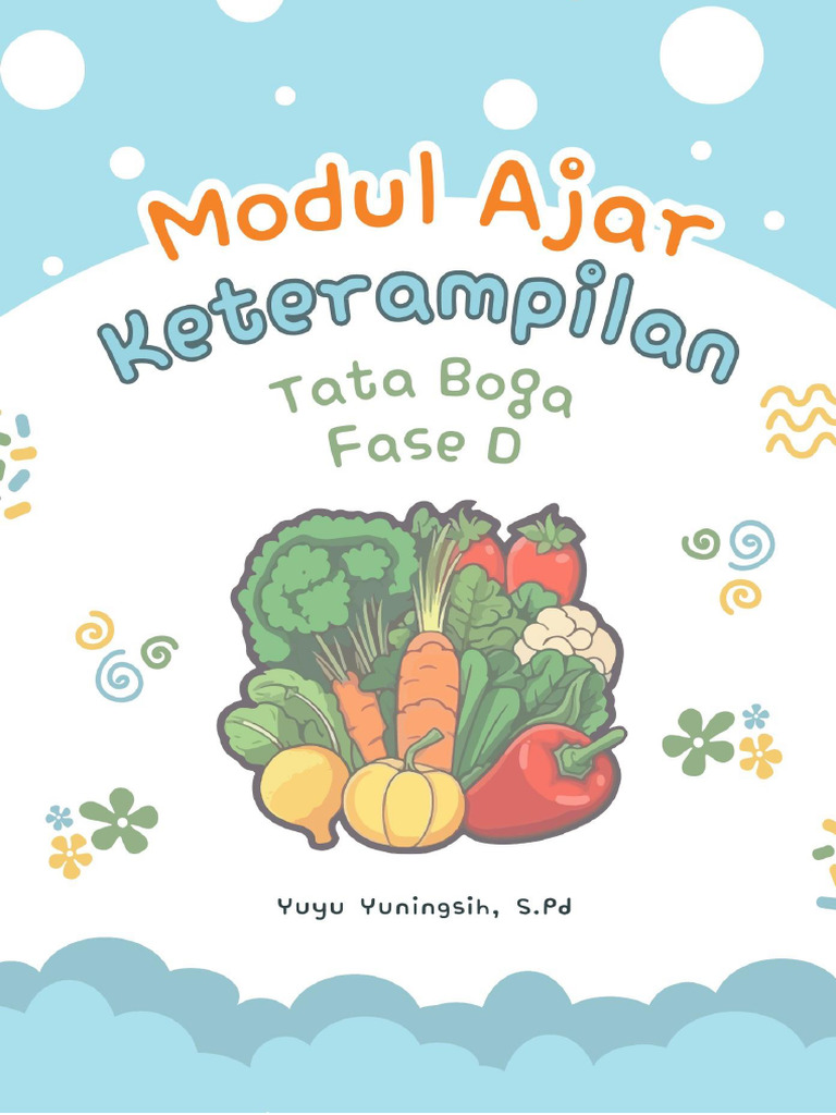 Modul Ajar Tata Boga Membuat Garnish | PDF