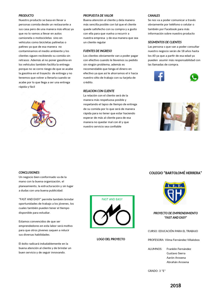 TRIPTICO EPT | PDF | Iniciativa empresarial