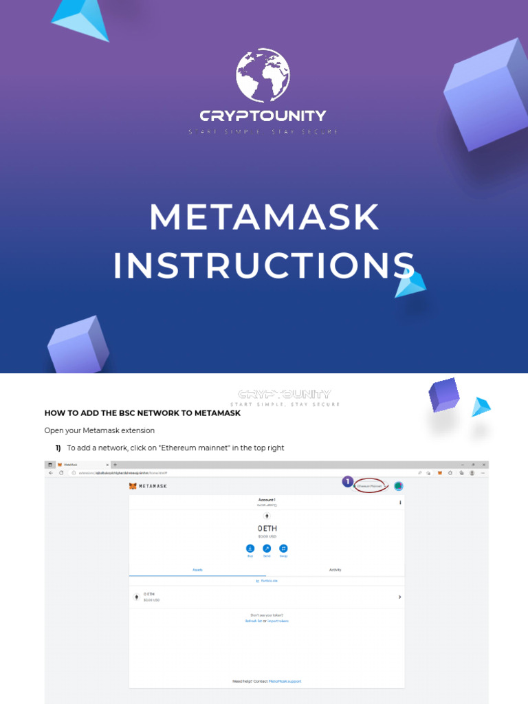 INSTRUCTIONS MetaMask | PDF