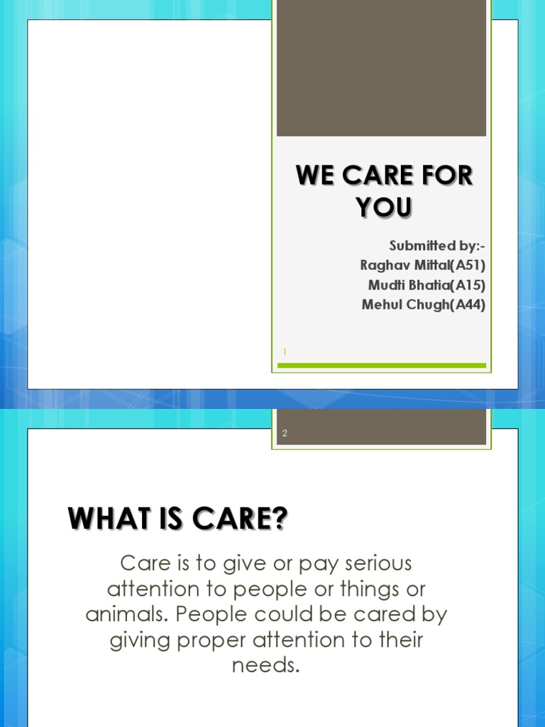 Understanding the Importance of Care | PDF