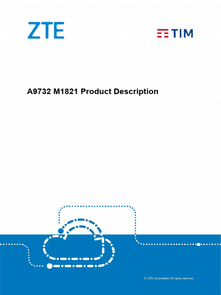 RAN - DER - A9732 M1821 Product Description - V1.0 | PDF | 4 G | Lte ...