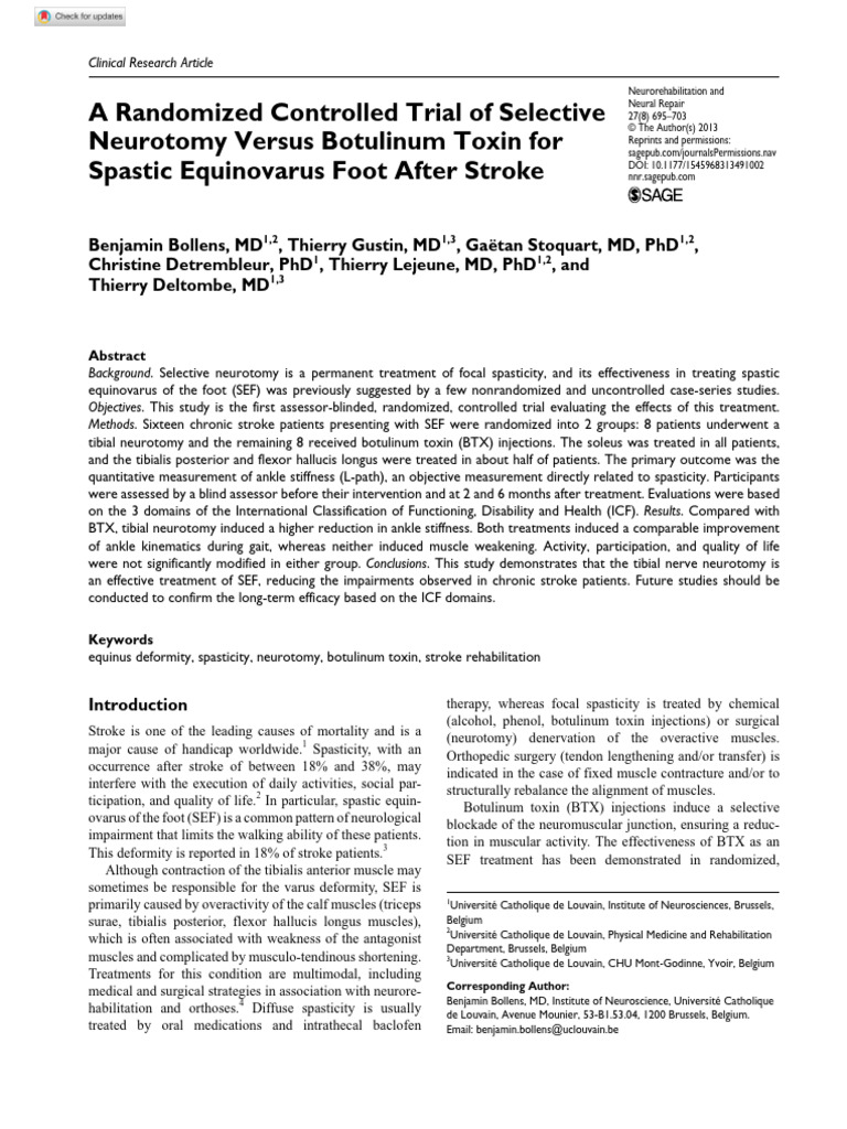 A Randomized Controlled Trial of Selective Neurotomy Versus Botulinum ...