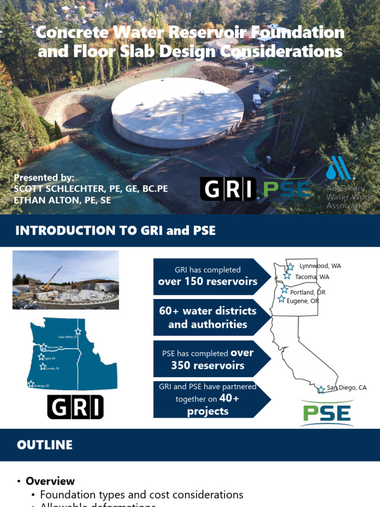 Concrete Reservoir Foundation Design Guide | PDF | Foundation ...