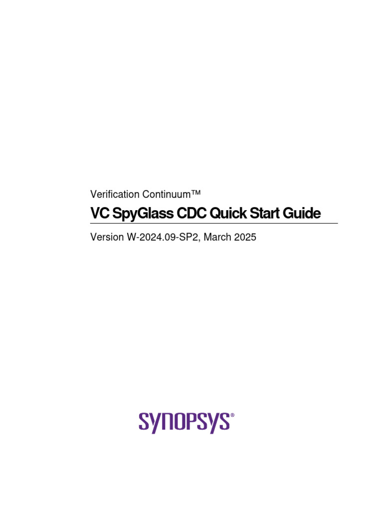 VC Spyglass CDC Quick Start Guide | PDF | Software | Information Technology