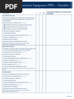 Daily PPE Inspection Checklist | PDF | Personal Protective Equipment ...