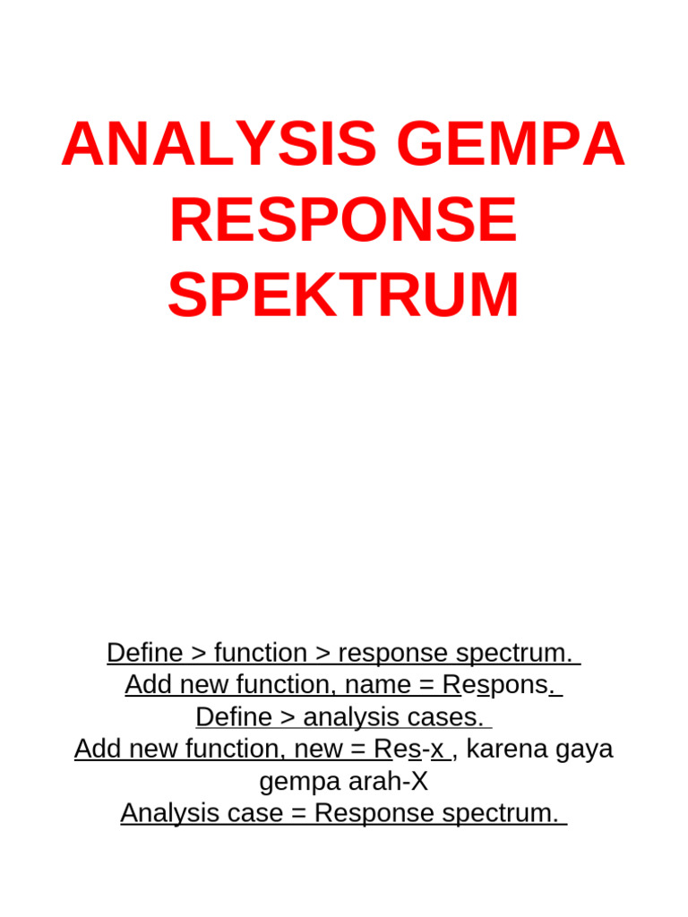 Materi-9 Response Spektrum | PDF