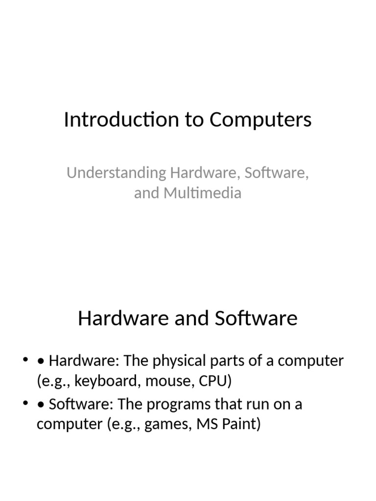 Class 3 Computer Parts | PDF