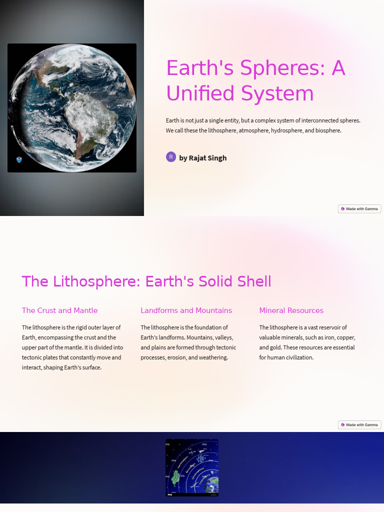 Earths Spheres a Unified System | PDF | Earth | Water