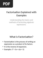 Complete Factoring Guide | PDF | Factorization | Mathematics