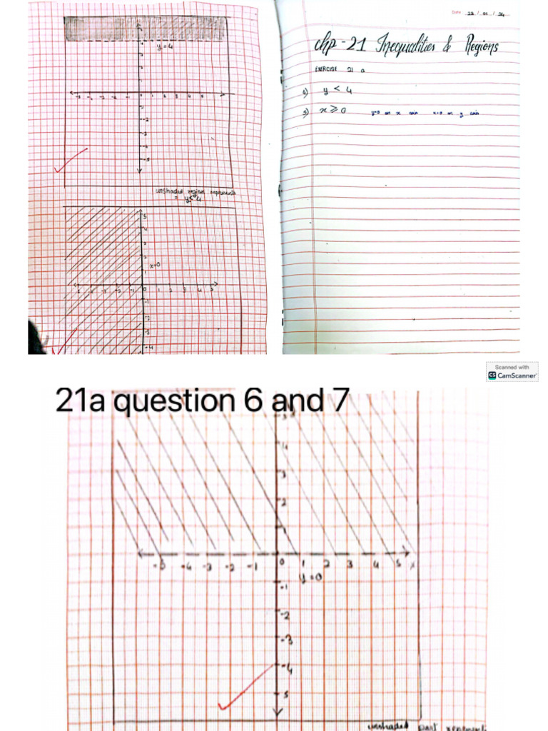 Inequalities and Regions-Math | PDF