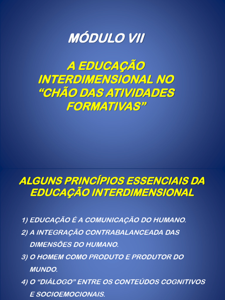 SEE PE MÓDULO 7 | PDF | Aprendizado | Pedagogia