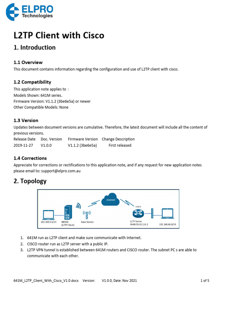 641M L2TP Client With Cisco V1.0 | PDF | Ip Address | Virtual Private ...