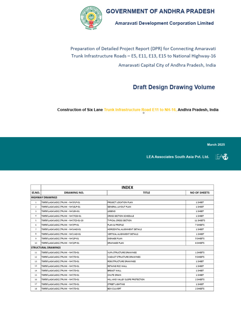 E11 - Design Drawings | PDF | Road | Transport Infrastructure