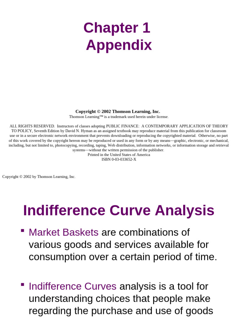 FNB 403 Chapter 1 Appendix | PDF | Demand | Economic Surplus