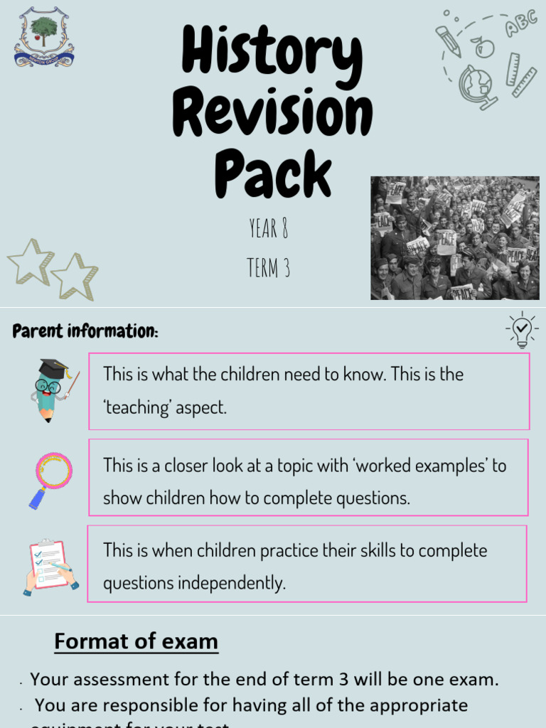 Year 8 History Revision Pack | PDF | World War II | Adolf Hitler