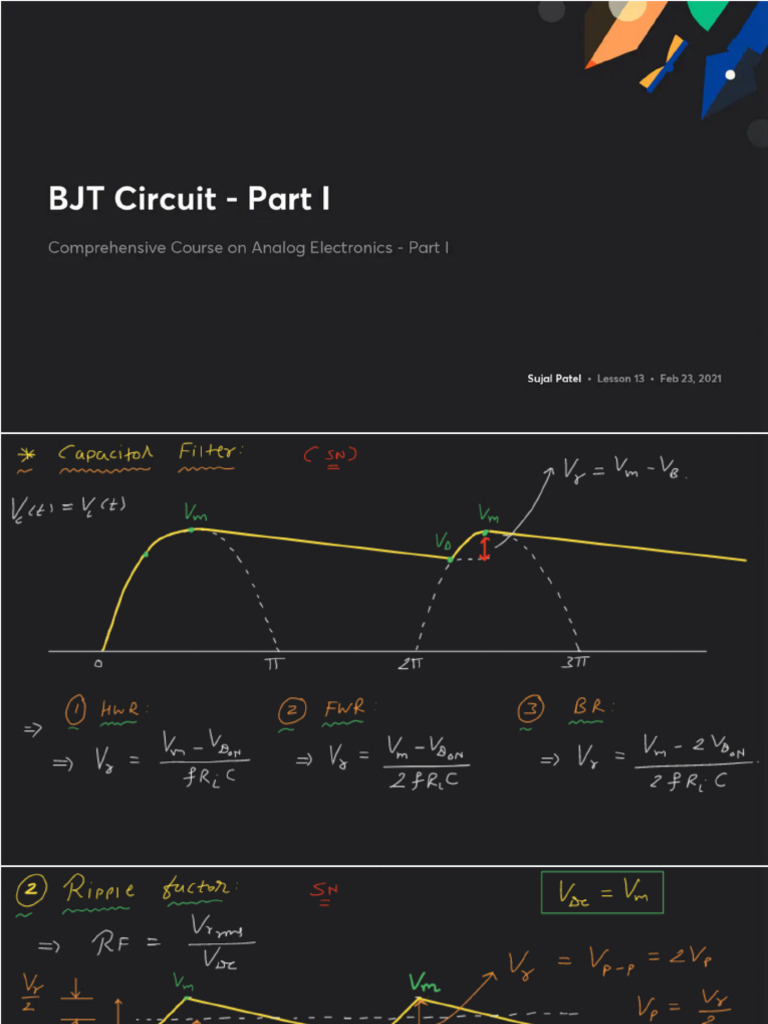 BJT Circuit Part I With Anno | PDF