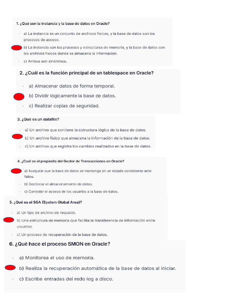 Cuestionario Base Datos | PDF